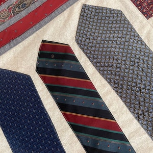 Necktie Art Quilt or Table Topper - Etsy