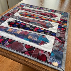 Necktie Quilted Table Runner, Topper, Wall Hanging - Etsy