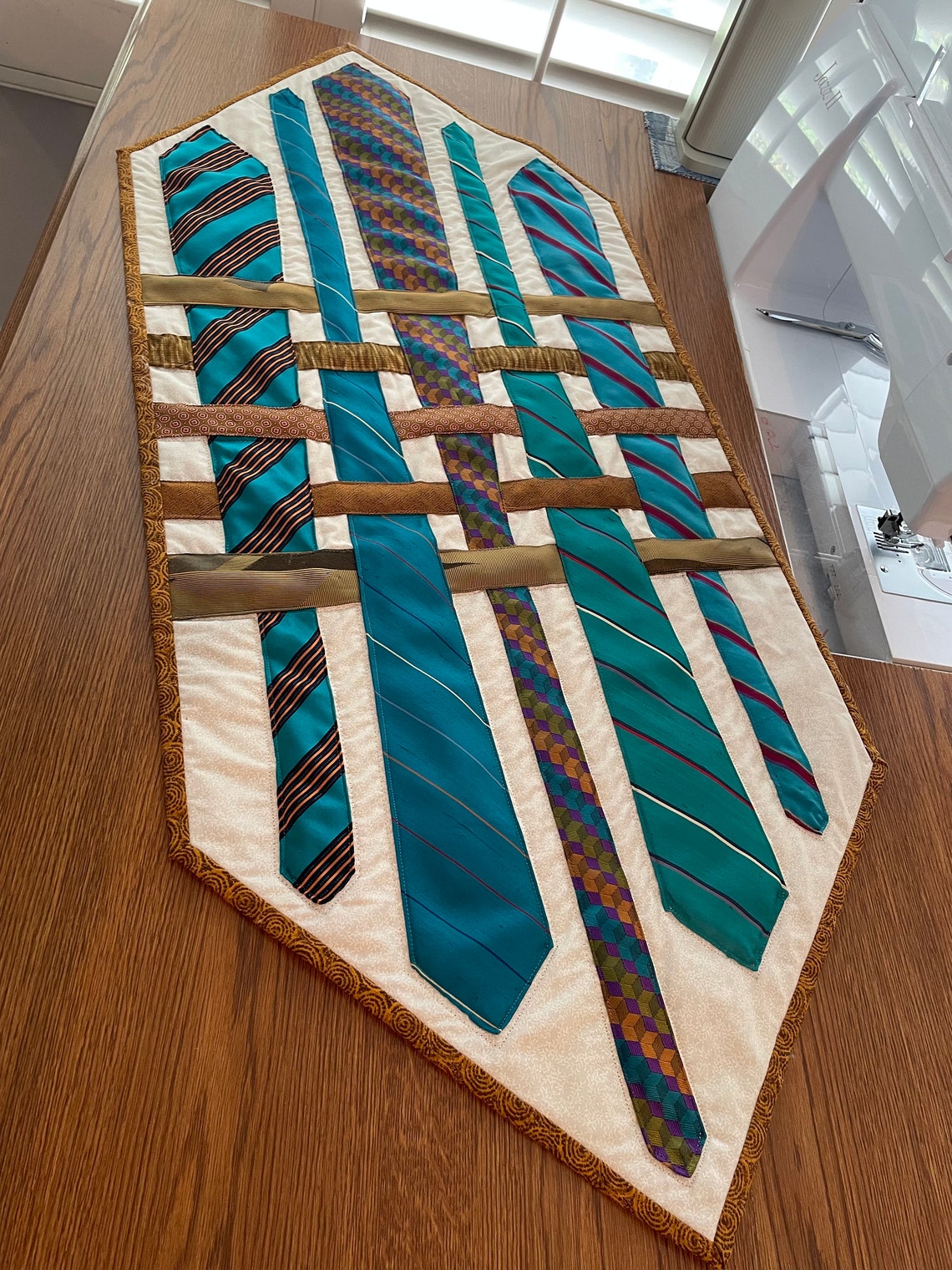 Woven Necktie Table Runner or Topper - Etsy