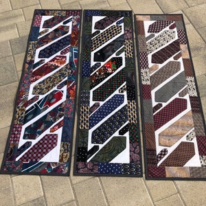 PDF Pattern Rectangular 8 Necktie Quilt Table Topper Runner - Etsy
