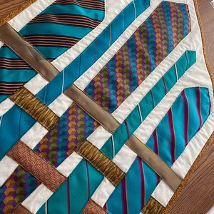 Necktie Woven Table Runner Topper - Etsy