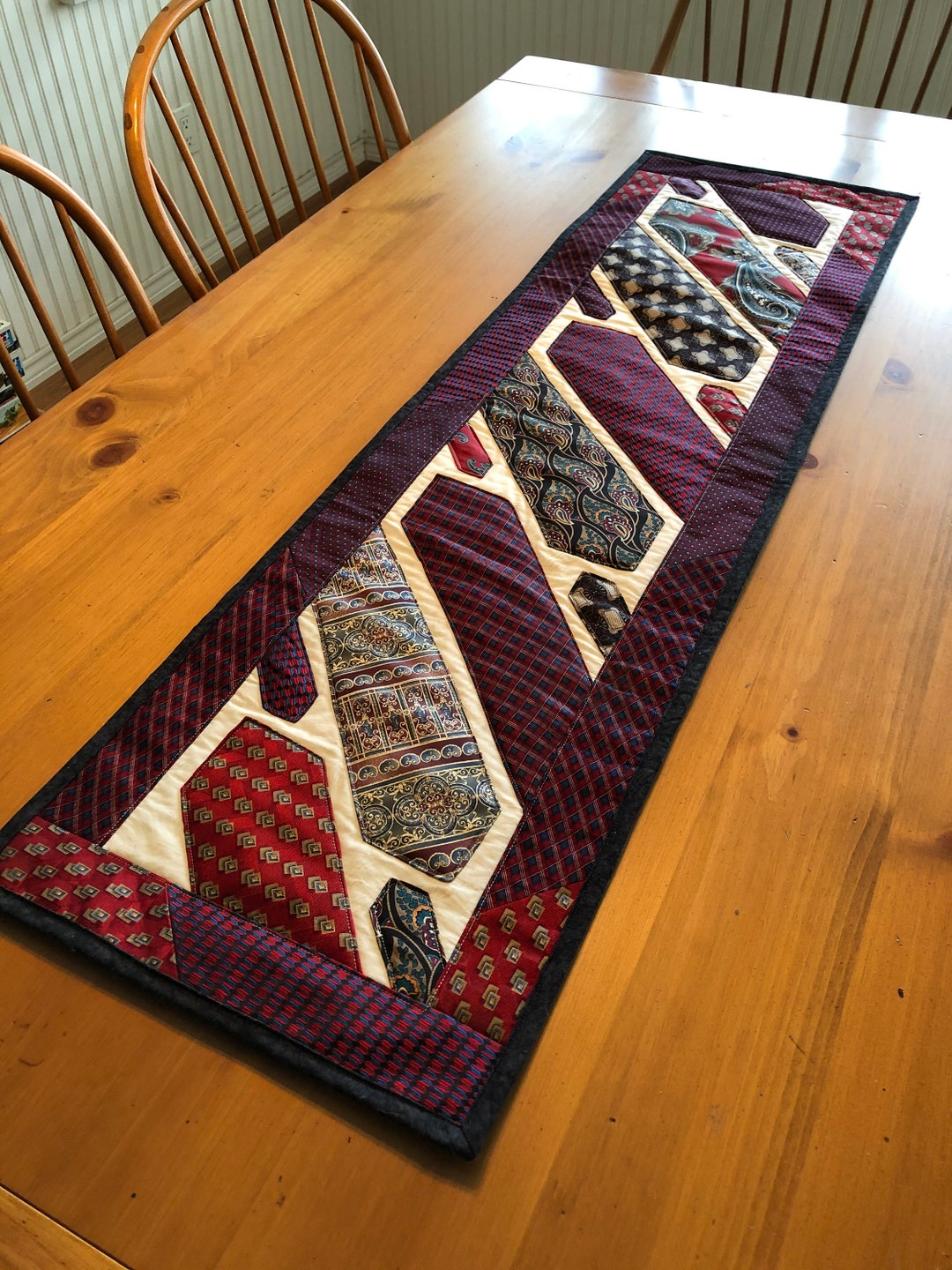 Necktie Quilt Wall Hanging Table Topper Runner - Etsy