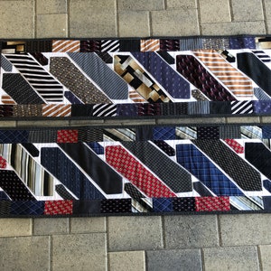 PDF Pattern Rectangular 8 Necktie Quilt Table Topper Runner - Etsy