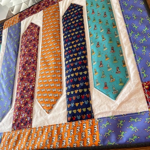 PDF Pattern 5 Necktie Memory Quilt Table Topper and Wall Hanging - Etsy
