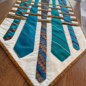 Necktie Woven Table Runner Topper - Etsy