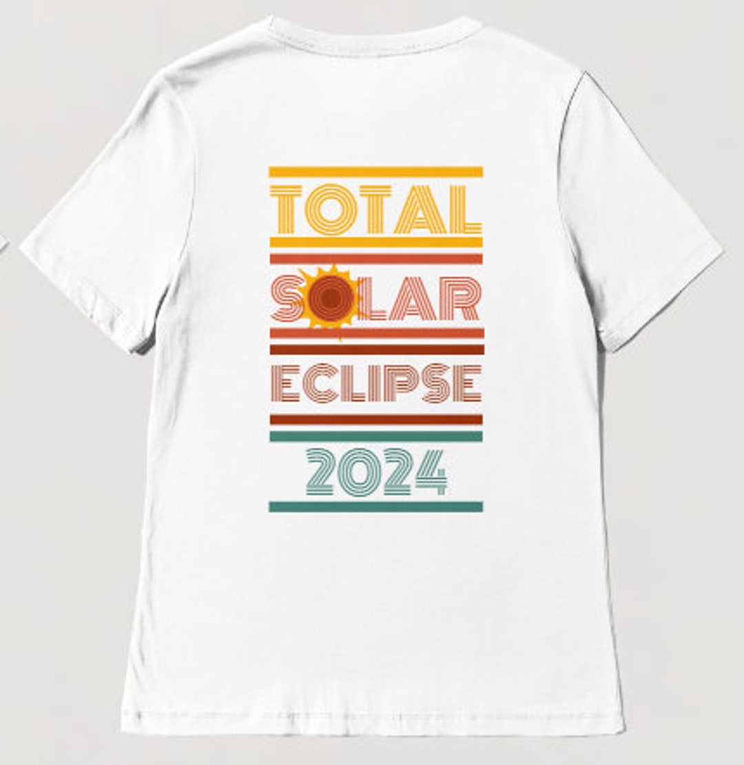 Vibe Total Solar Eclipse 2024 Digital Download - T-shirt Graphic - Etsy