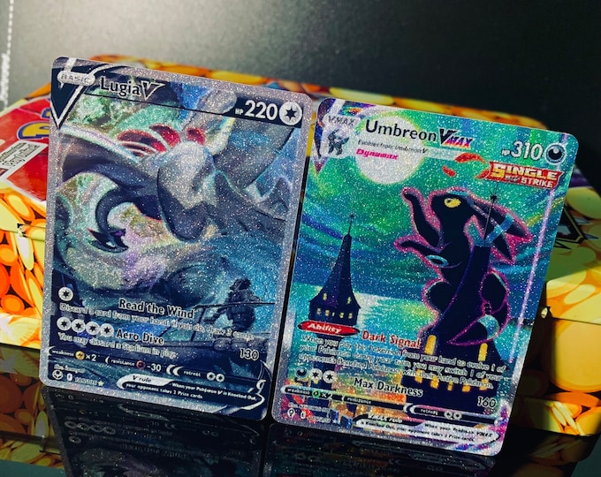 Lugia V and Umbreon VMAX Alt Art Costum Pokemon Game Card Proxy *high ...