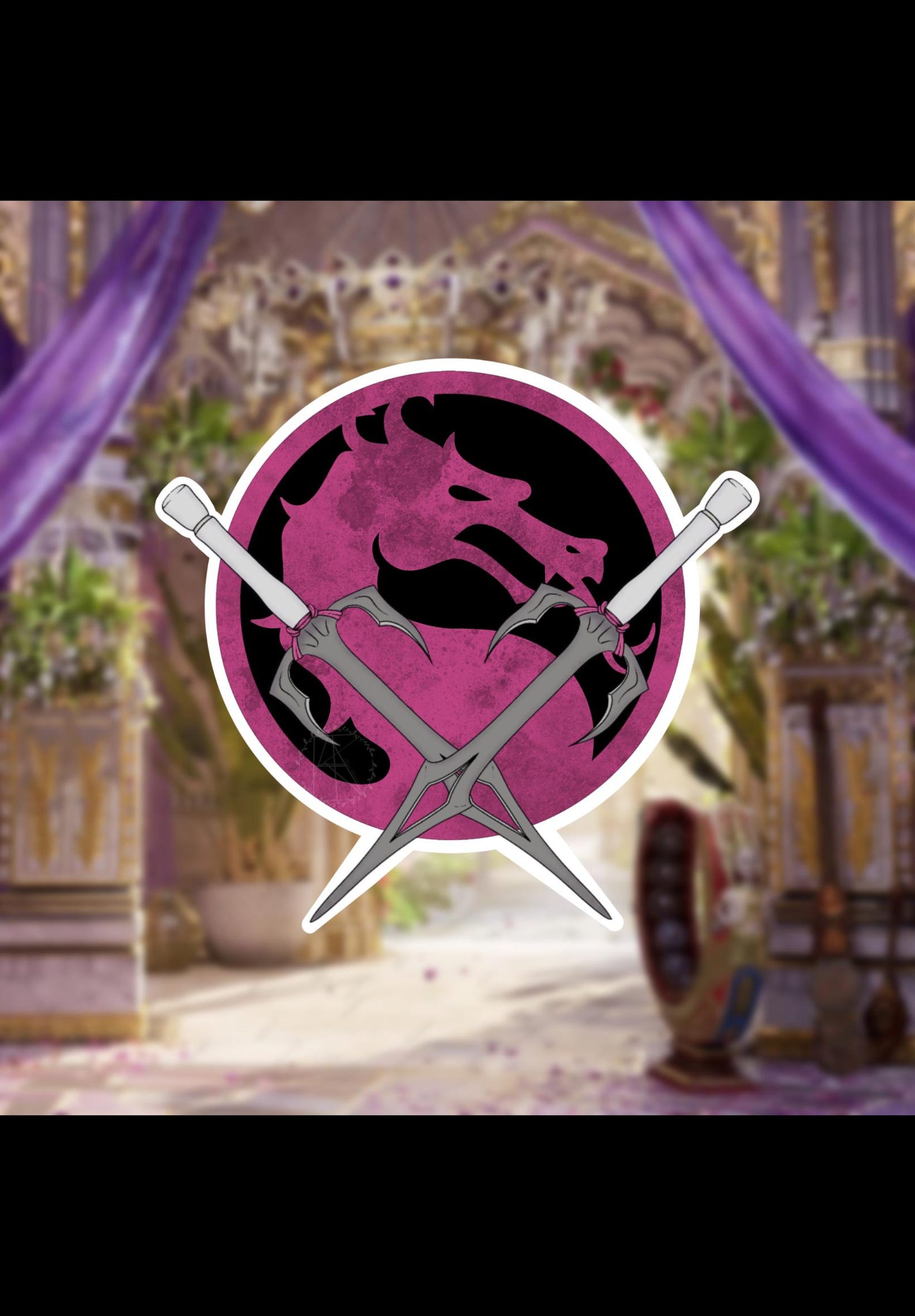 Mileena Mortal Kombat Dragon Logo Sticker - Etsy