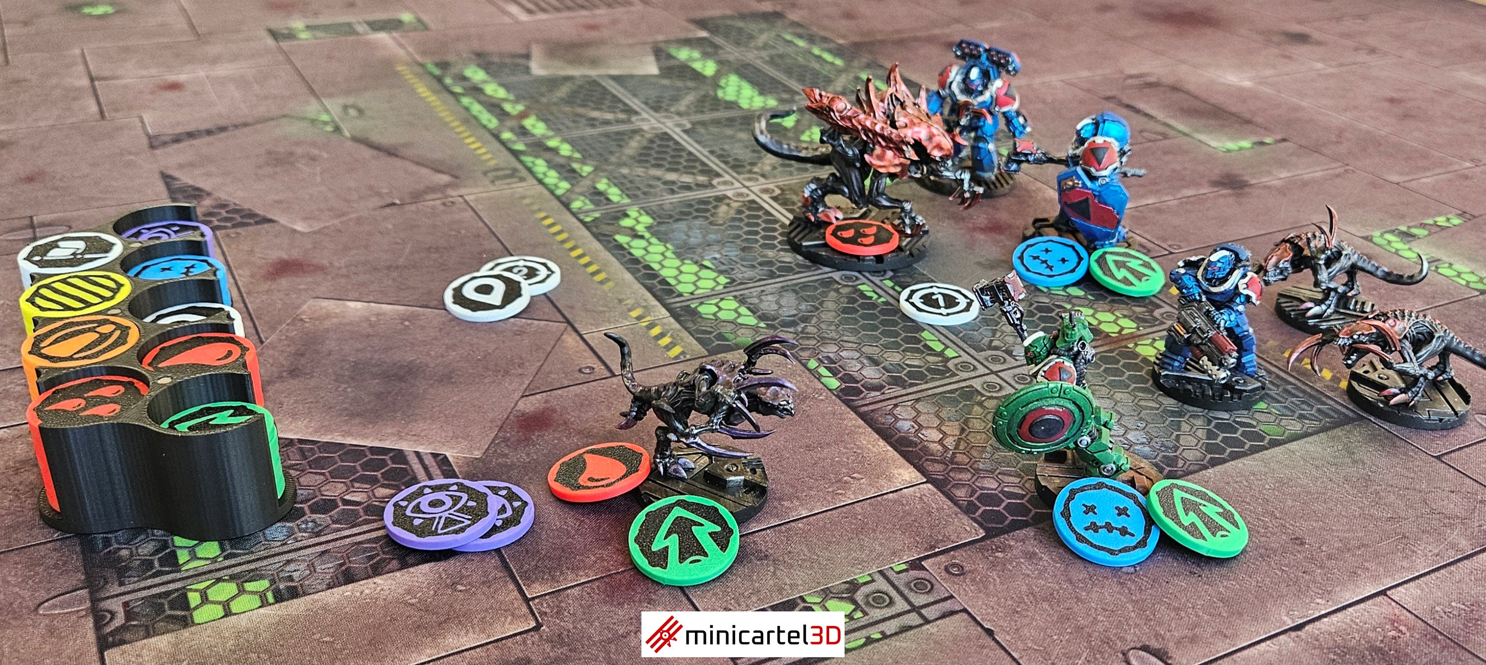 One Page Rules Token Set & Case, for OPR Grimdark Future, Age of ...