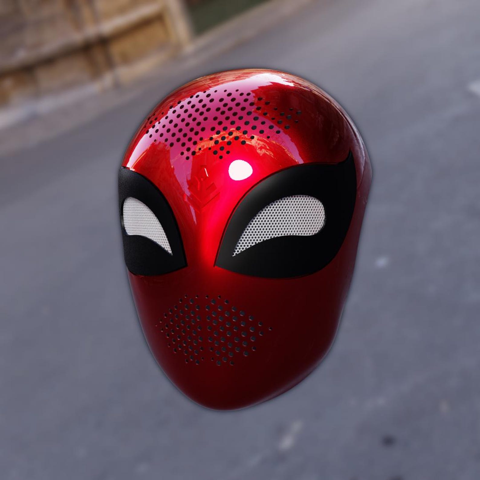 DIGITAL FILE Spectacular Spider-man Faceshell With 3 Lens Expressions ...
