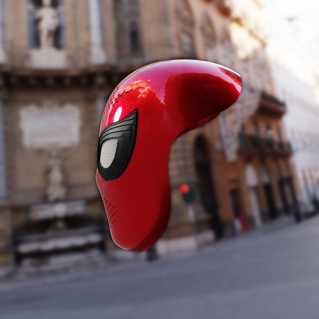 MCU Tom Holland Style Spider-man Faceshell DIGITAL FILE - Etsy