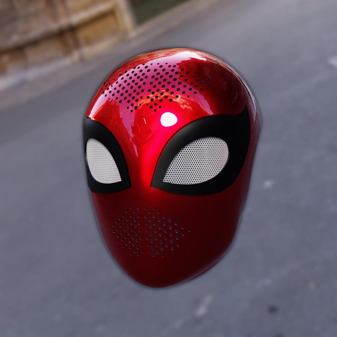 DIGITAL FILE Spectacular Spider-man Faceshell With 3 Lens Expressions ...