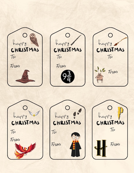 Harry Potter Printable Gift Tags