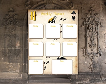 Hogwarts Inspired Student Planner | 40-page Printable PDF | Undated ...