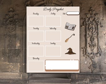 Hogwarts Inspired Student Planner | 40-page Printable PDF | Undated ...