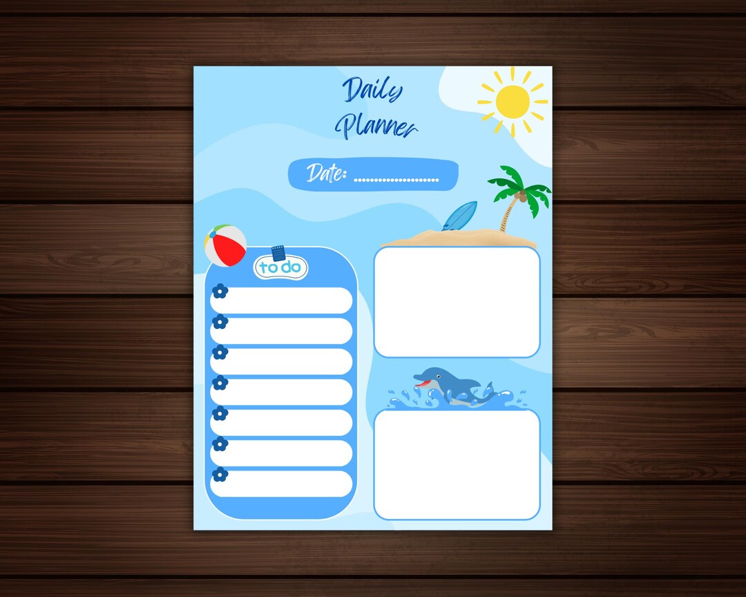 Summer Daily Planner, To-do List Printable (digital Download) - Etsy