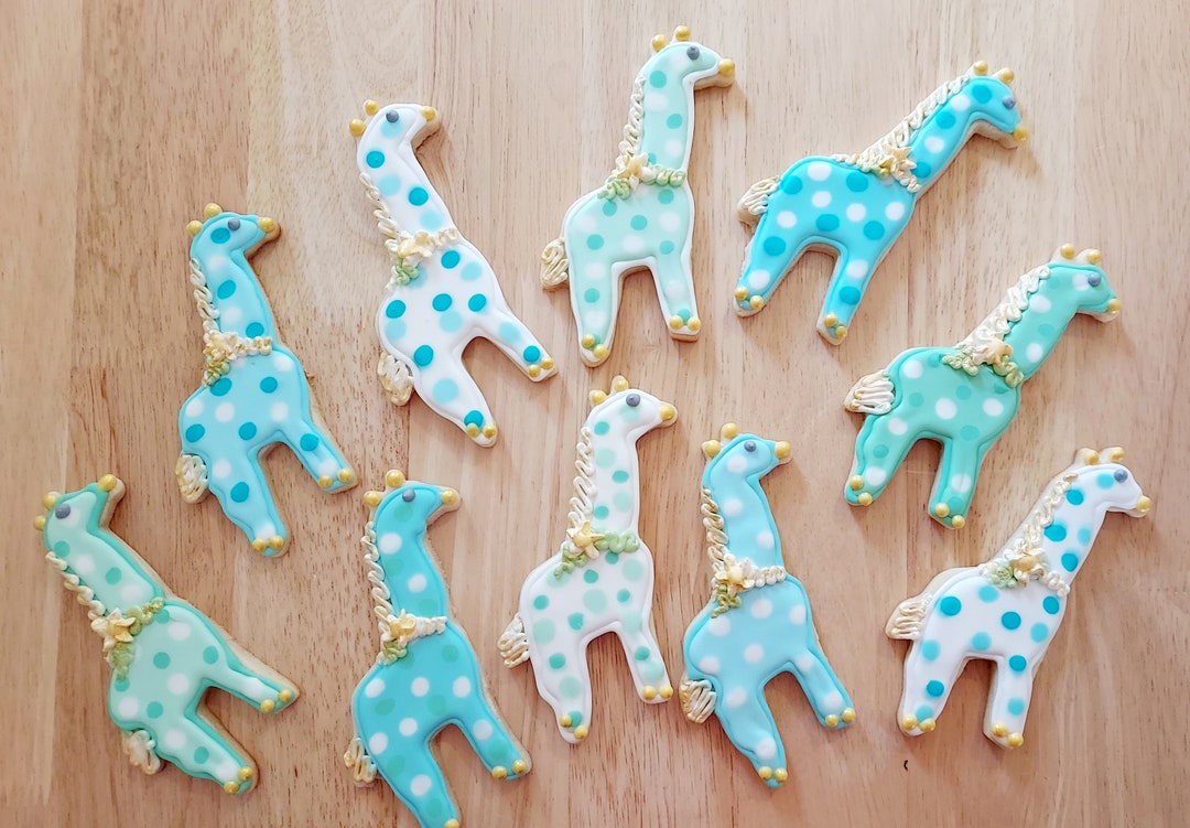 Giraffe Cookies, Baby Shower Cookies, Baby Girl Cookies, Baby Boy ...