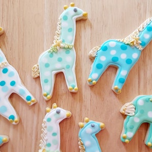Giraffe Cookies, Baby Shower Cookies, Baby Girl Cookies, Baby Boy ...