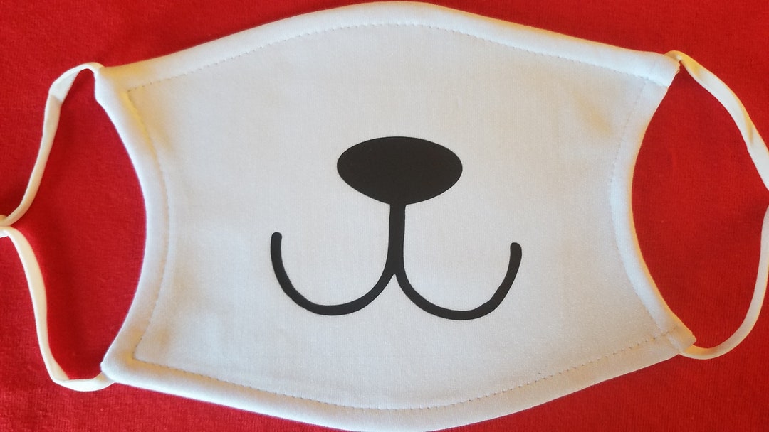 FACE MASK, Dog Design Face Mask, Reusable Face Mask, Washable Face Mask ...