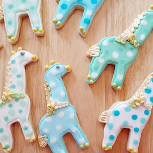 Giraffe Cookies, Baby Shower Cookies, Baby Girl Cookies, Baby Boy ...