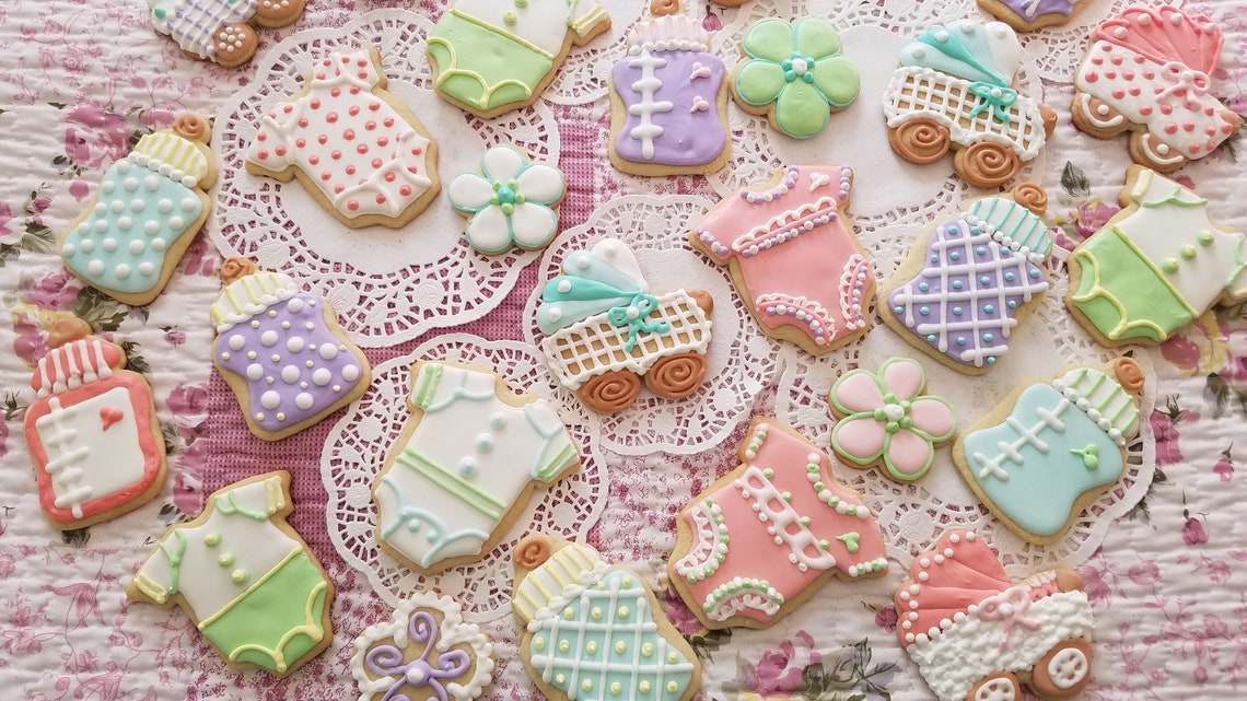 Baby Shower Cookies Baby Girl Cookies Baby Boy Cookies - Etsy