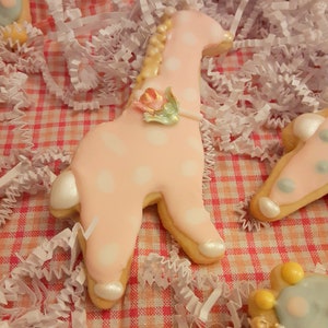 Giraffe Cookies Baby Shower Cookies Baby Girl Cookies Baby - Etsy