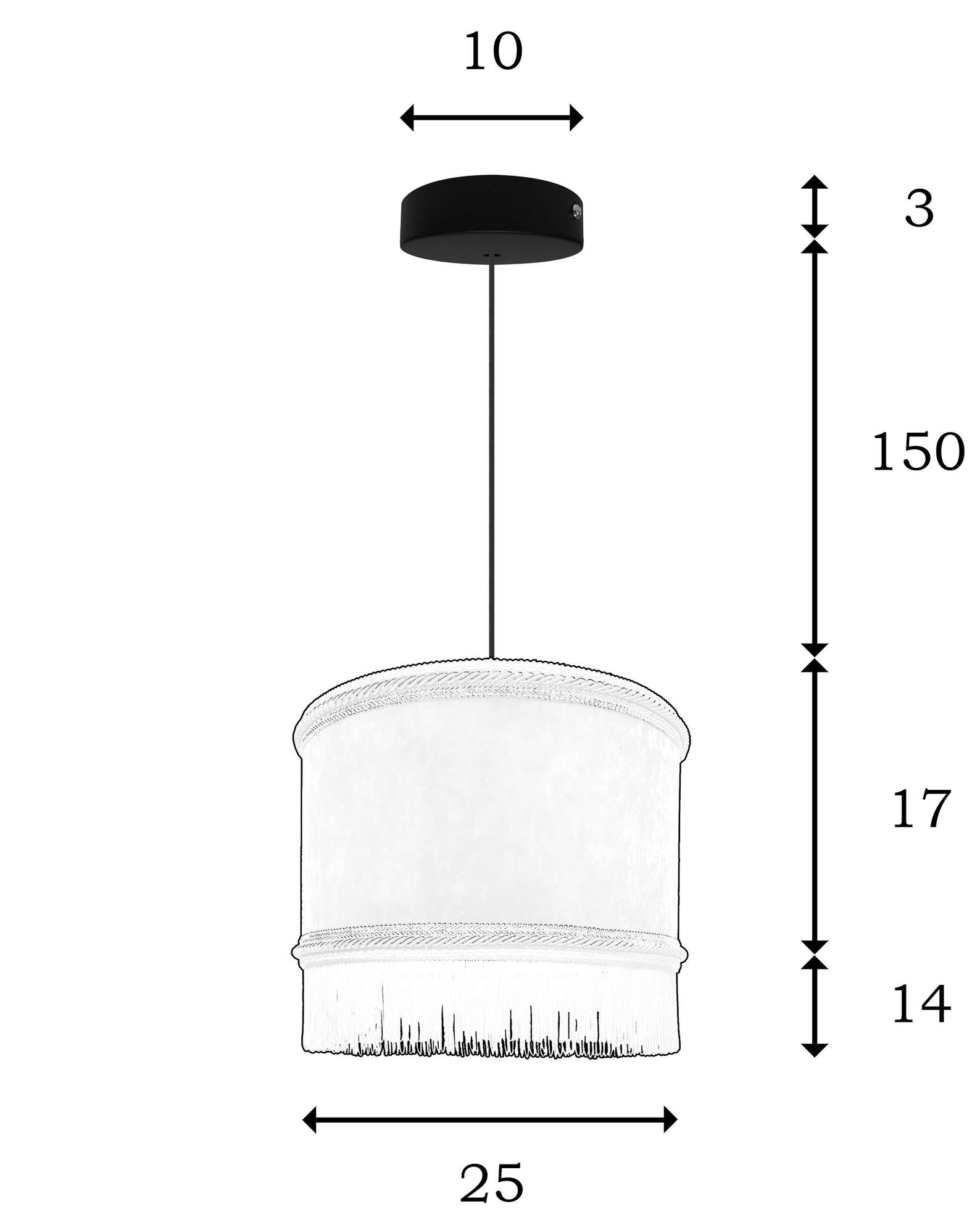 Pendant Lamp Martin N2, Lamp Shade Light Shade, for Table or Standard ...