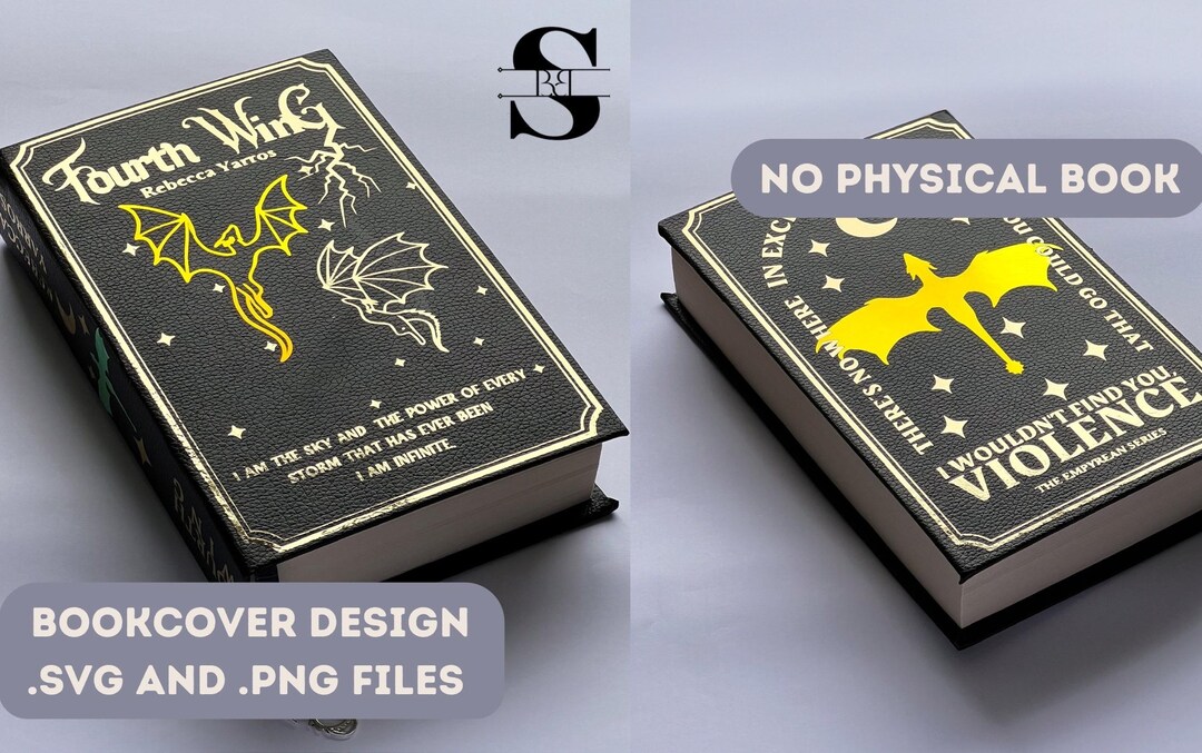 Fourth Wing Cover Digital Svg and Png File for Cricut - NO PHYSICAL ...
