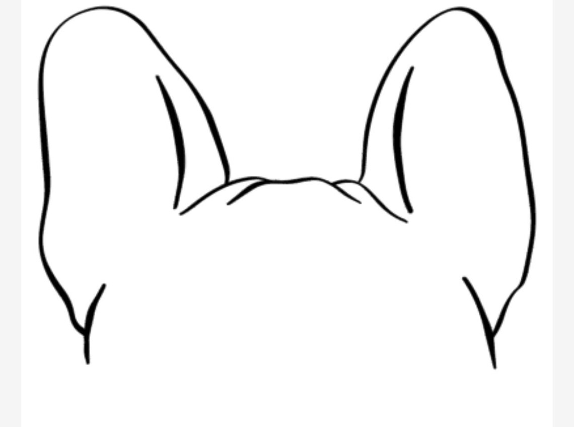 French Bulldog Ear Decal With or Without Name Car Decals, Wall Decals ...