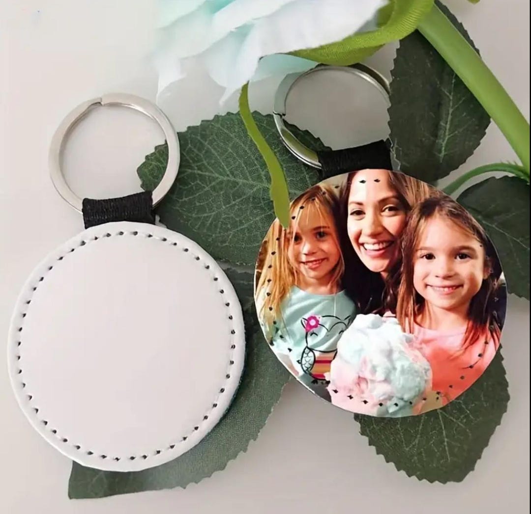 Personalized Keychain With Picture, Double Sided Keychain With Your ...