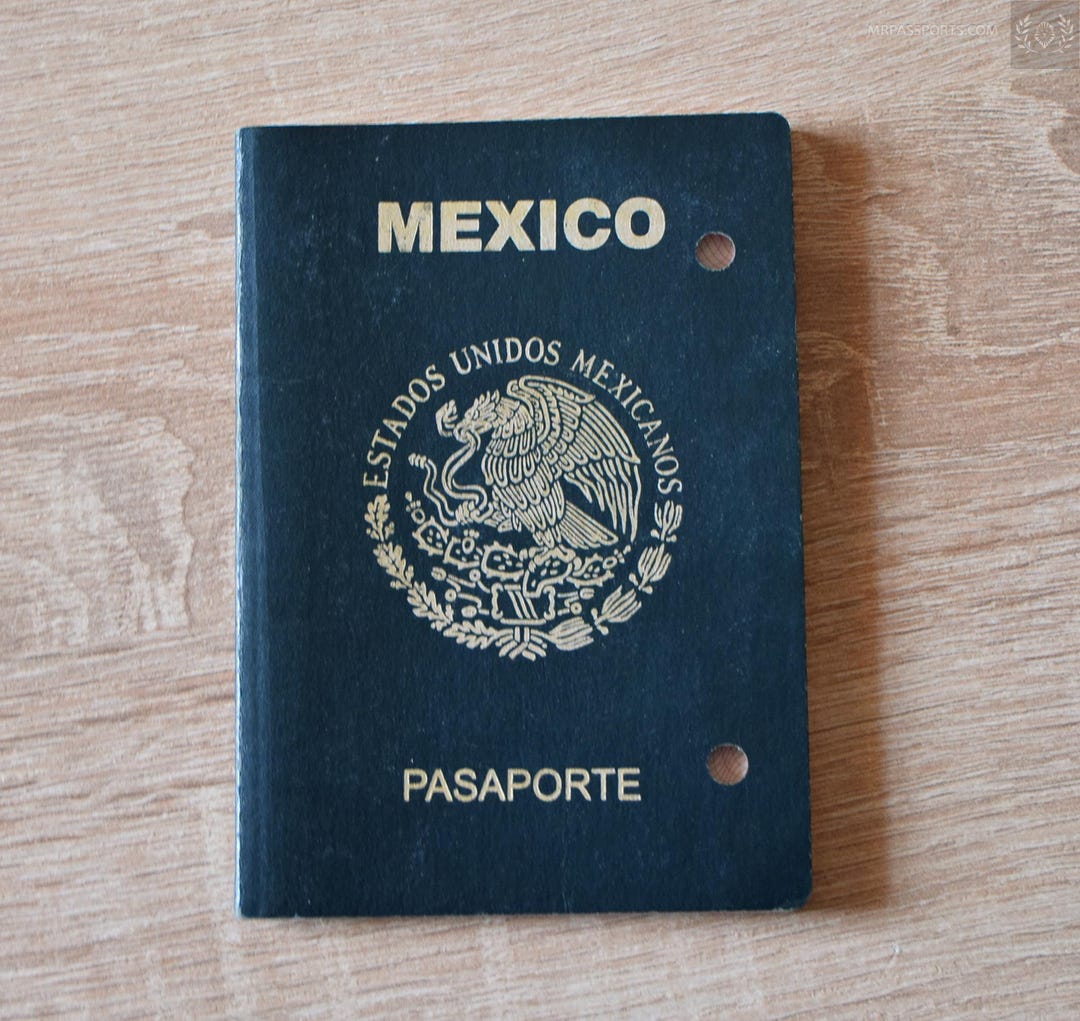 Mexico 2004-2009 Expired Passport - Etsy