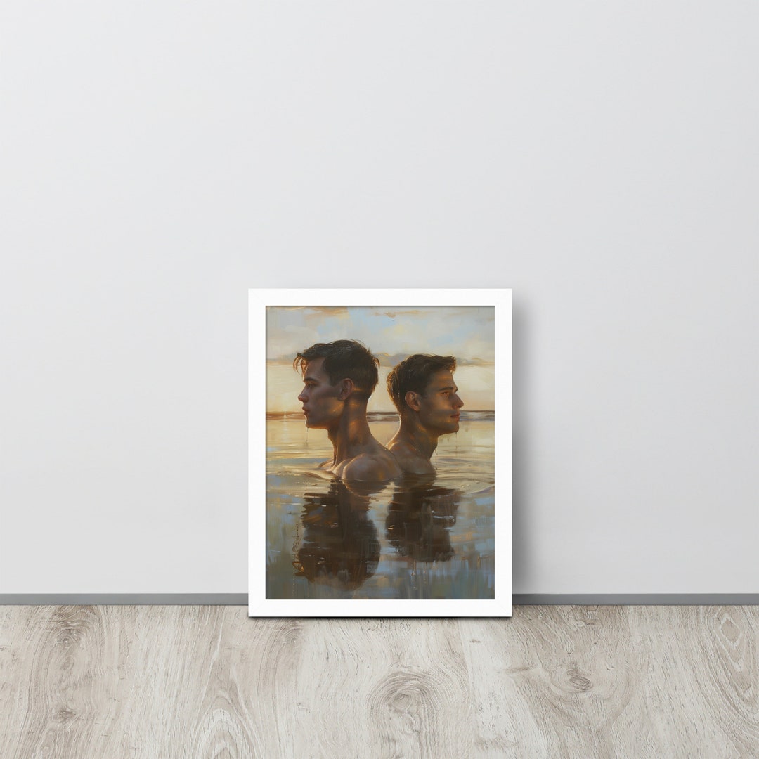A "shimmering Sunset" Framed Gay Poster - Etsy