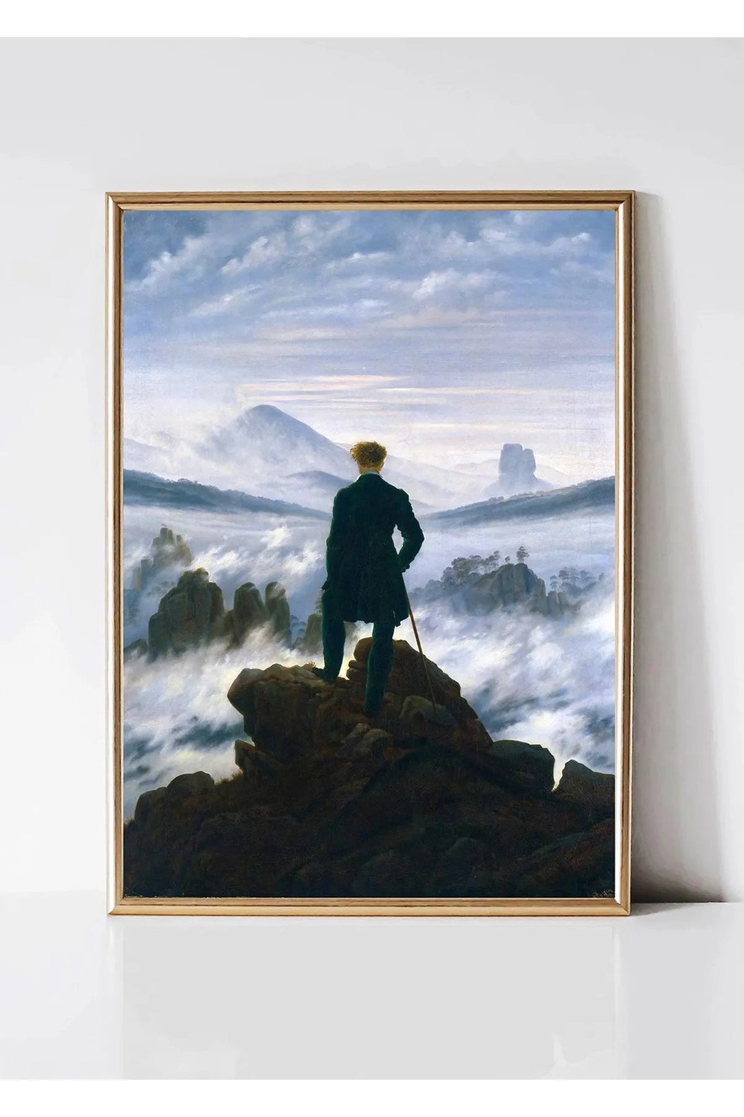 Caspar David Friedrich Poster Table-sized Wall Art Wanderer Above the ...