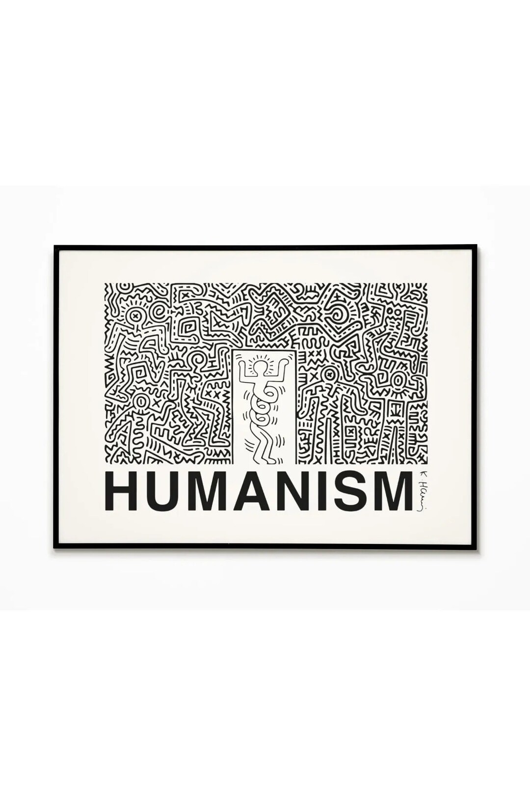 Keith Haring Wall Art Poster Humanismo Regalo de alta calidad para ...