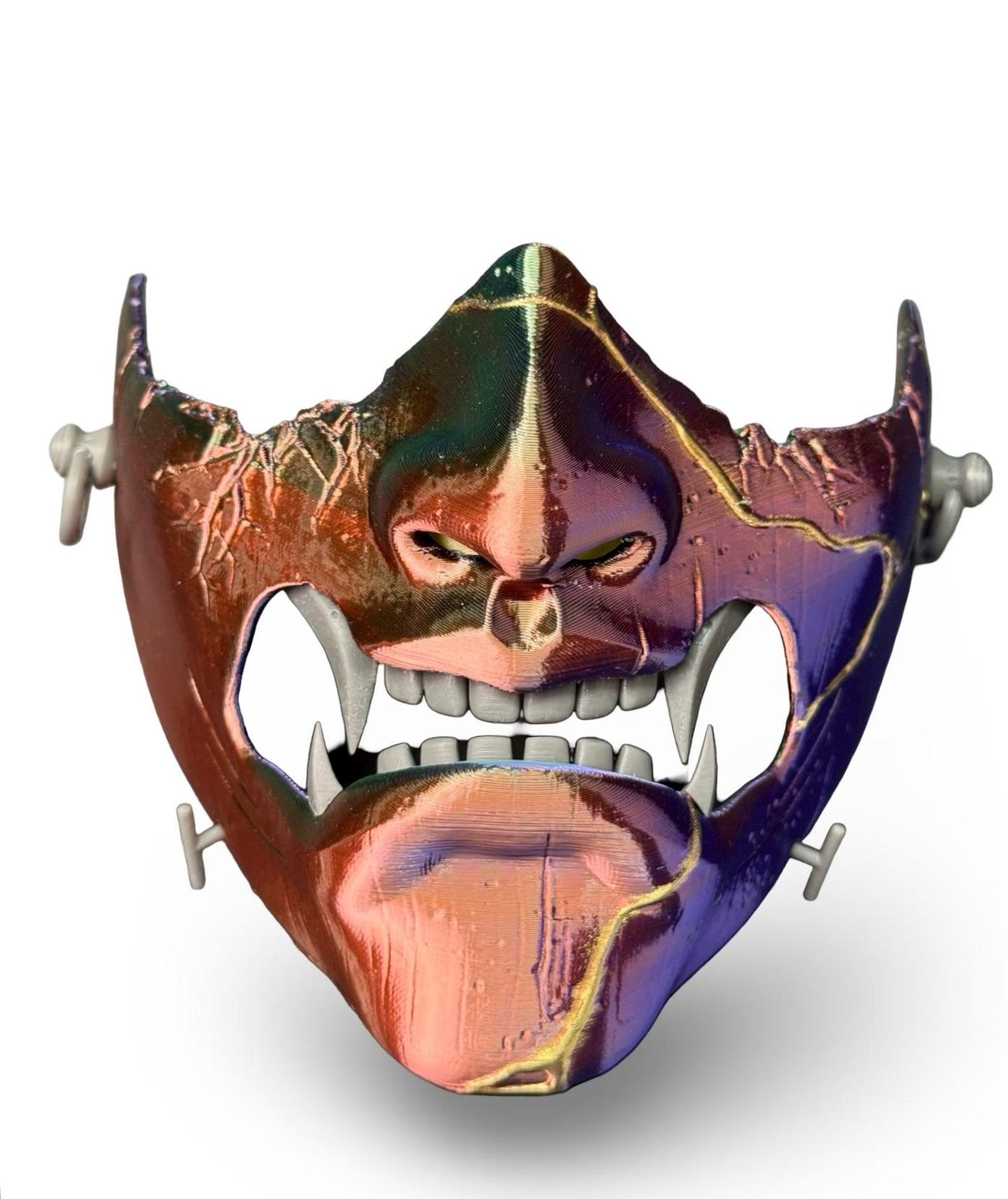Ghost of Yotei Atsu’s Oni Mask 3D Printed Replica - Etsy