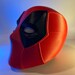 3D Printed Deadpool Helmet From Deadpool and Wolverine Movie. Held by ...