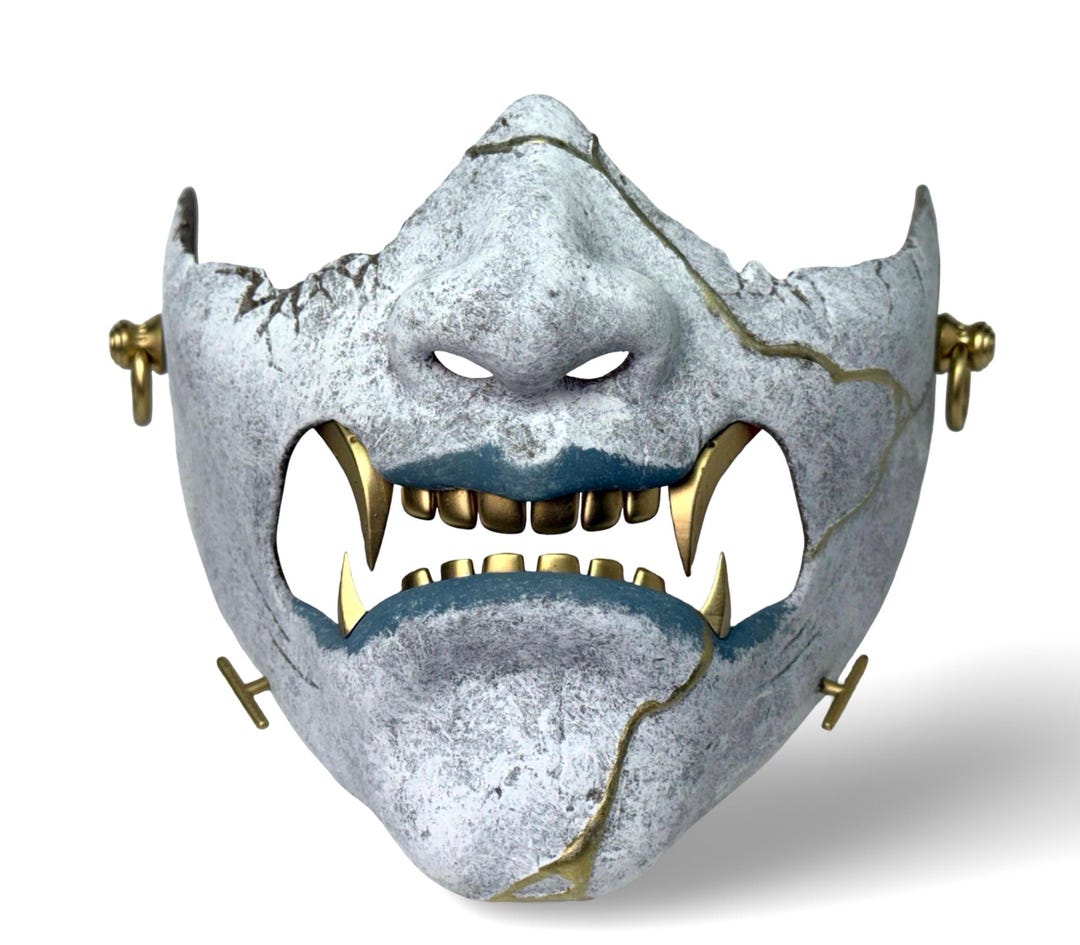 Ghost of Yotei Atsu’s Oni Mask 3D Printed Replica - Etsy