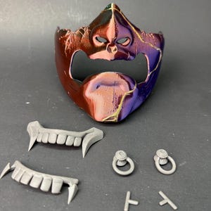 Ghost of Yotei Atsu’s Oni Mask 3D Printed Replica - Etsy