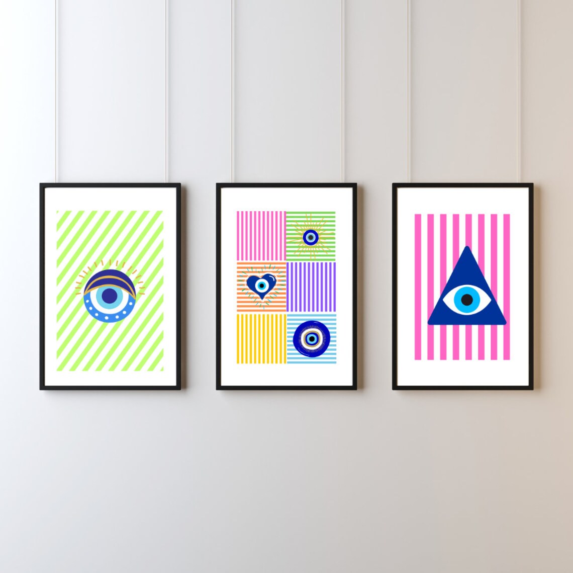 Evil Eye Print,evil Eye Canvas, Evil Eye Poster, Evil Eye Wall Art ...