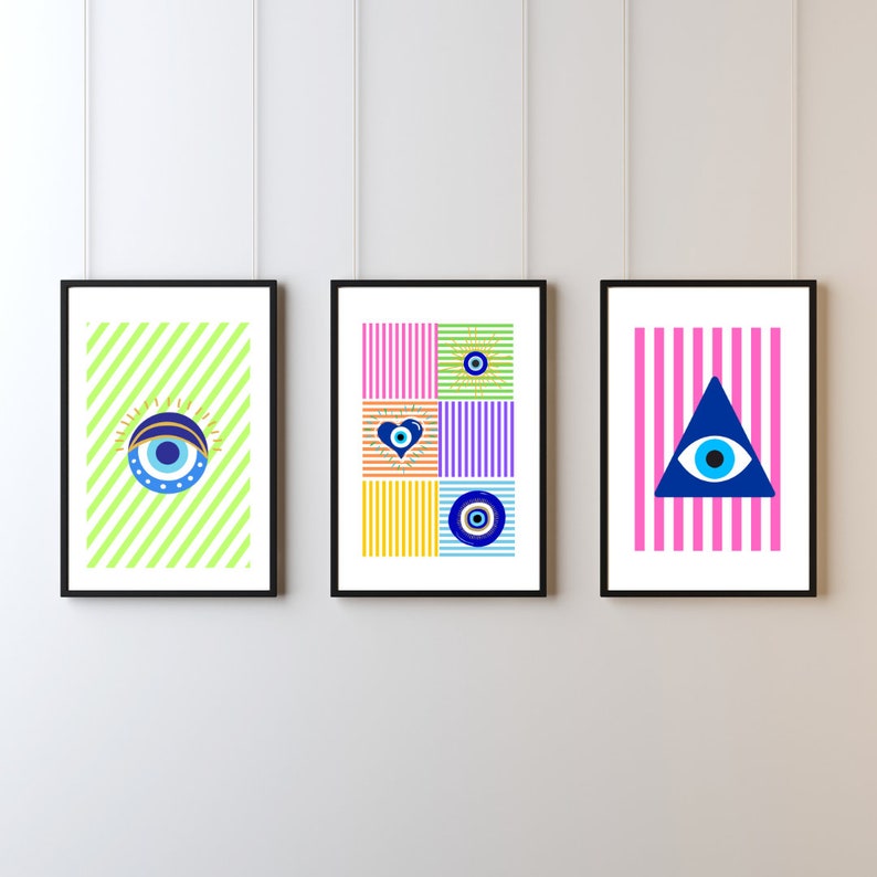 Evil Eye Print,evil Eye Canvas, Evil Eye Poster, Evil Eye Wall Art ...