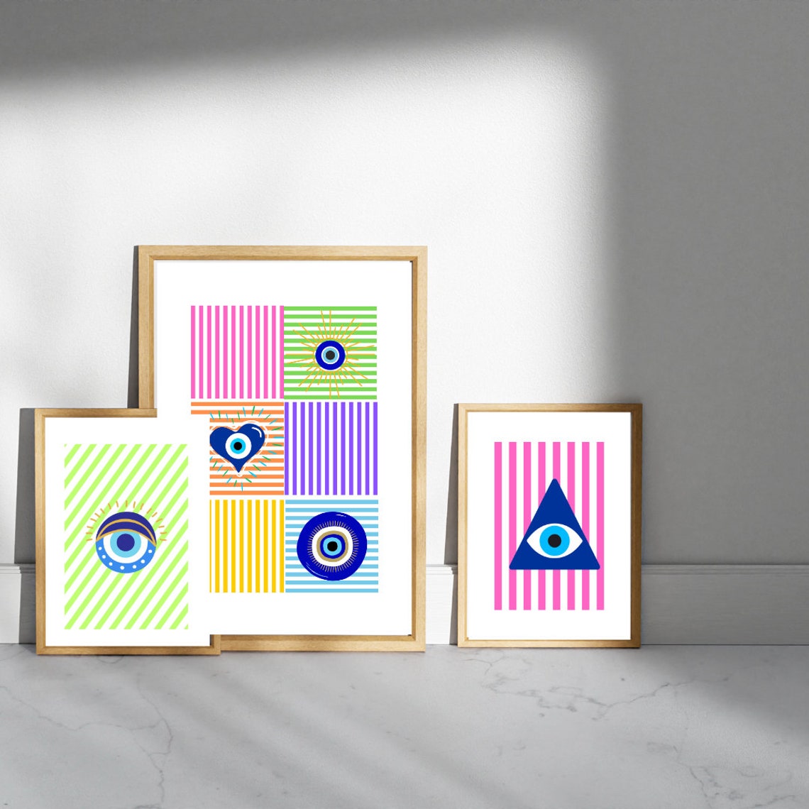 Evil Eye Print,evil Eye Canvas, Evil Eye Poster, Evil Eye Wall Art ...