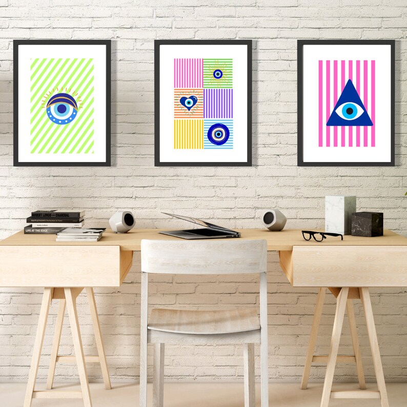 Evil Eye Print,evil Eye Canvas, Evil Eye Poster, Evil Eye Wall Art ...