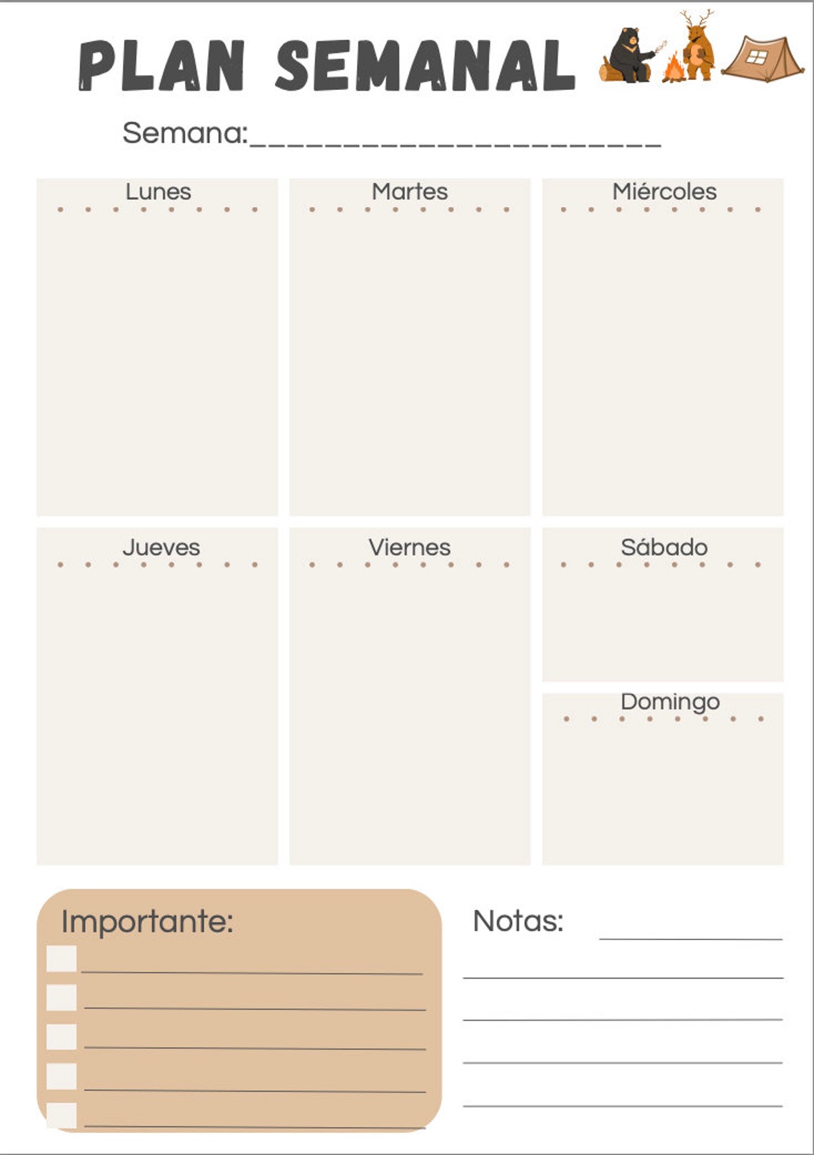 Agenda Fogata Agosto 2024 a Julio 2025 Formato Mensual Y Semanal ...