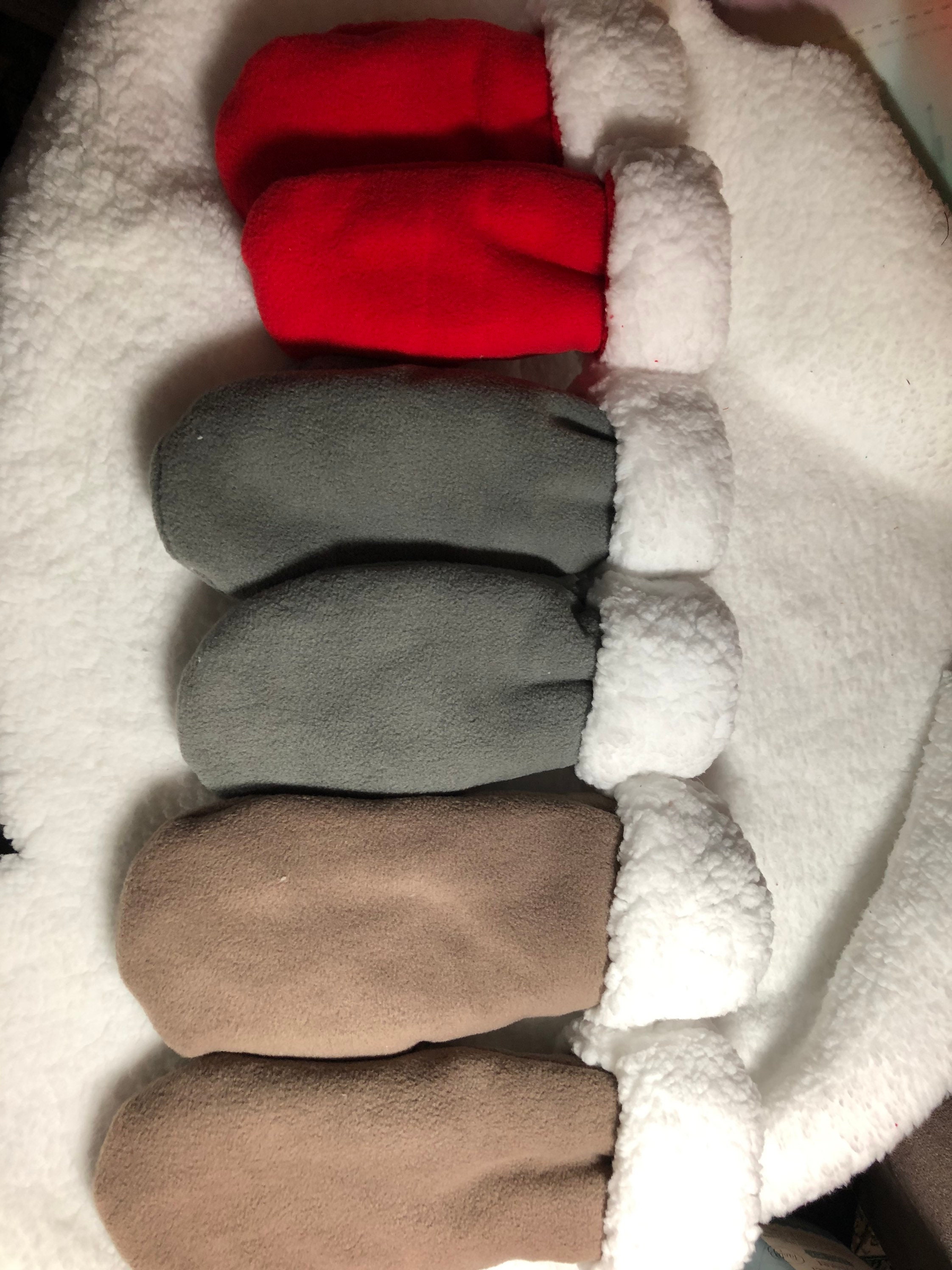 Double Thick Water Resistant Mittens With Fleece and Sherpa - Etsy