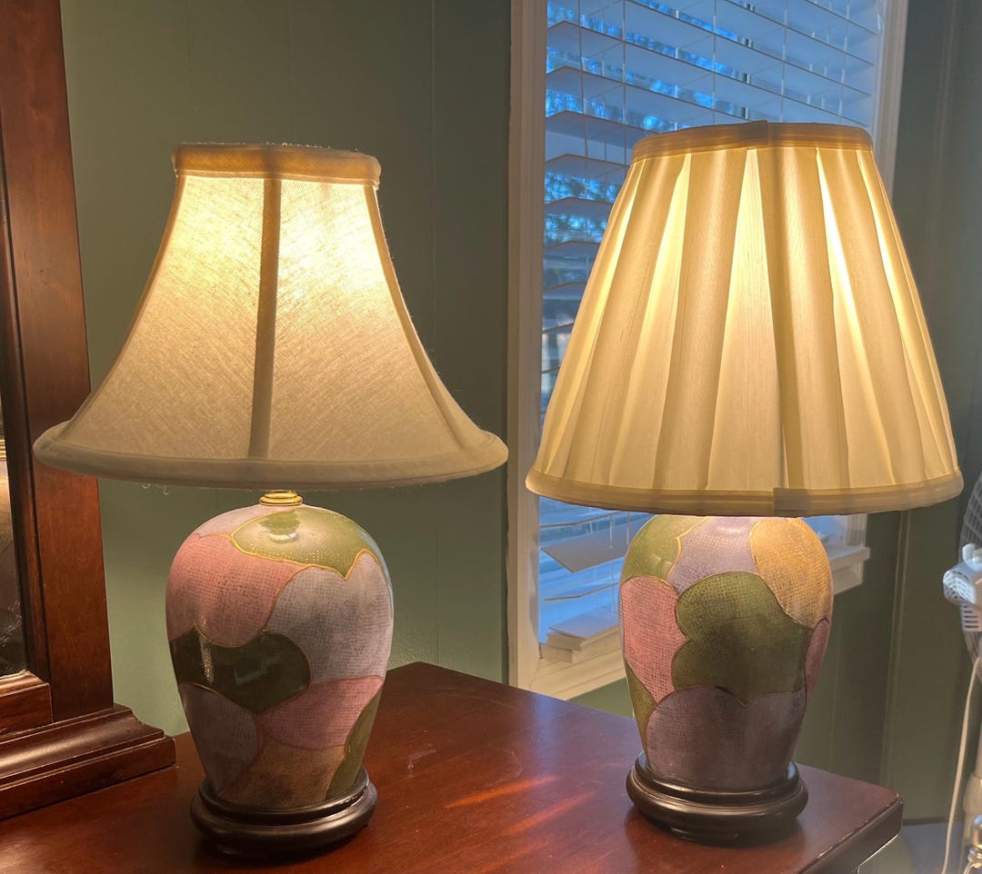 80s-90s Style Pair of Lamps - Etsy