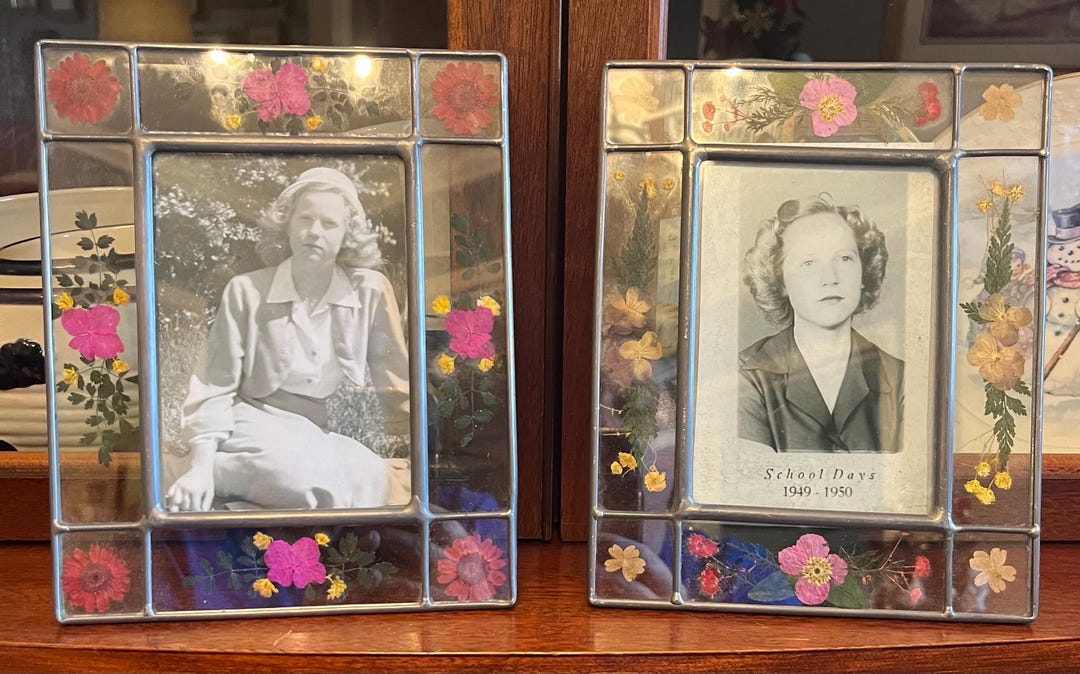 Pair of Pressed Flower Frames - Etsy