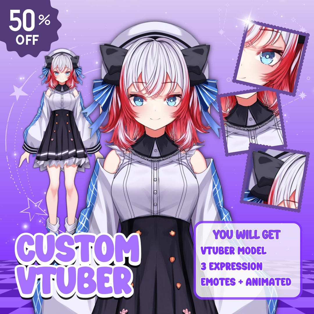 Custom Vtuber Live2d Model, Vtuber, Vtuber Model, Vtuber Asset, Vtuber ...