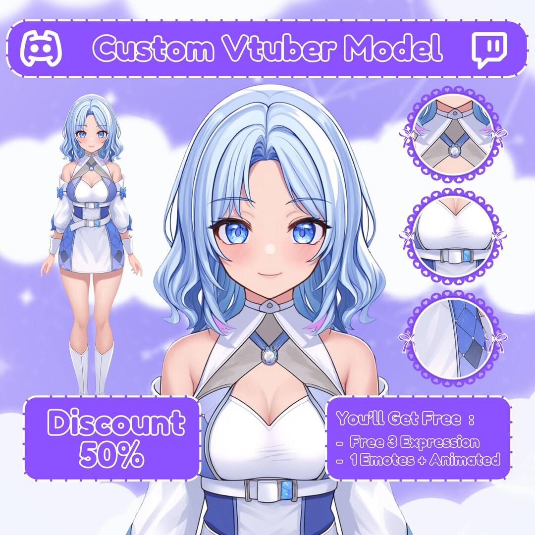 Custom Vtuber Live2d Model, Vtuber Model, Vtuber Asset, Vtuber, Rigging Live2d, Vtuber ...