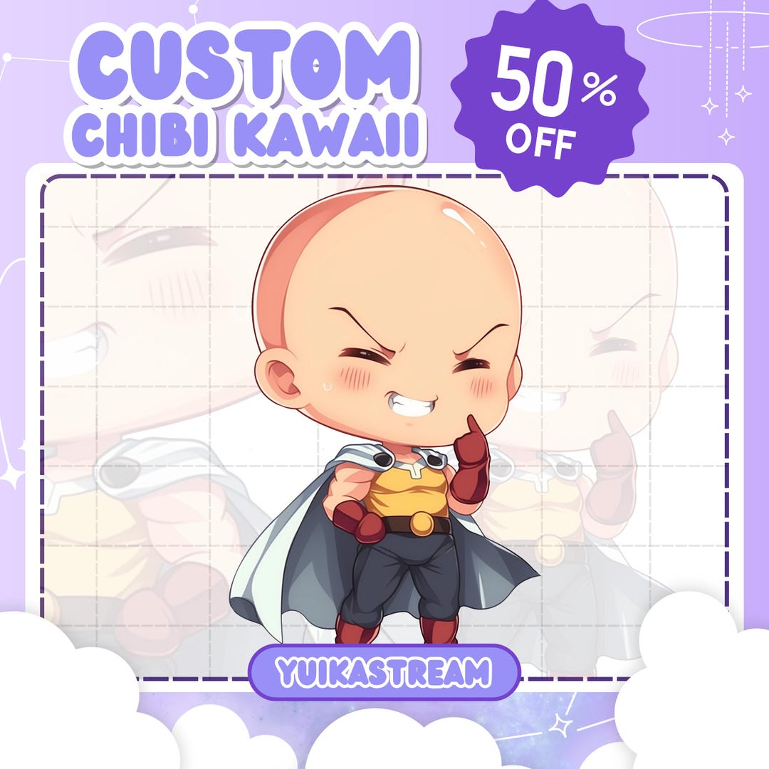 CUSTOM CHIBI COMISSION Chibi Anime Original Character Custom Chibi ...