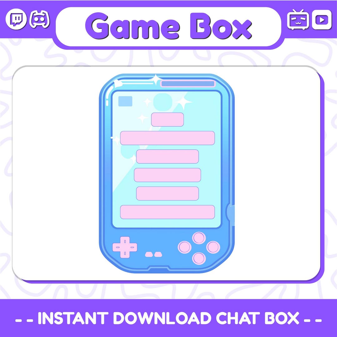Game Box Chatbox: Game Box Stream Overlay (digital Download) - Etsy ...